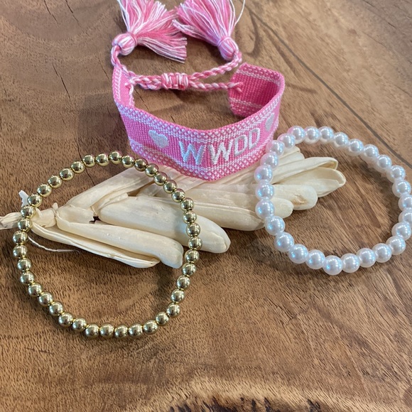 sweetstacks | Jewelry | Wwdd What Would Dolly Do Graphic Woven Tassel ...